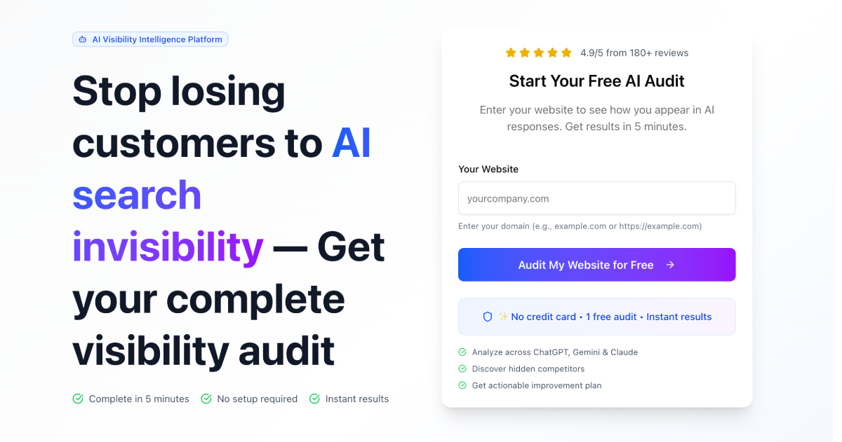LucidRank - AI Visibility Audit & Search Optimization Tool | ChatGPT, Gemini, Claude Rankings